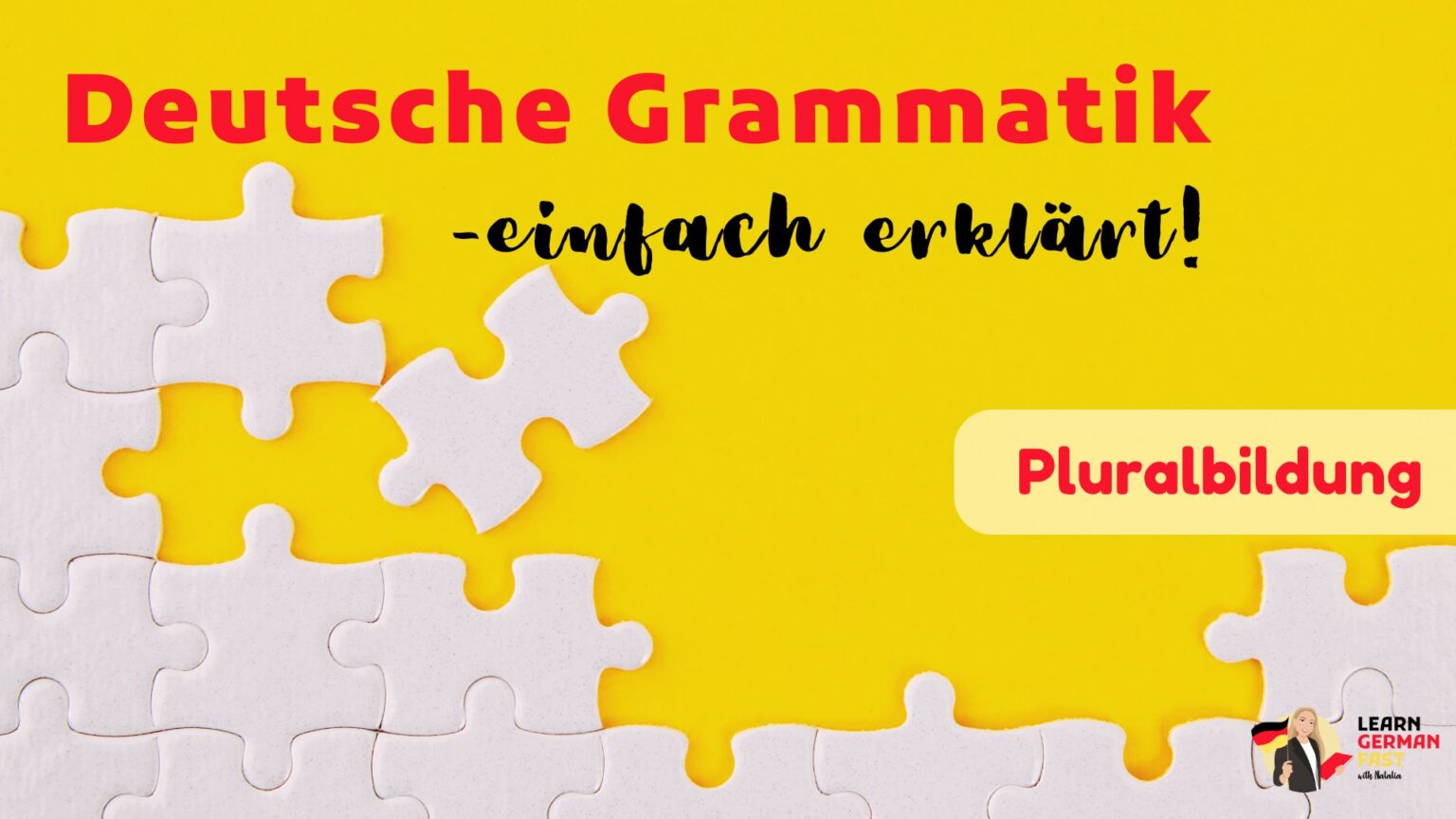 Plural im Deutschen: einfach erklärt - Learn German Fast