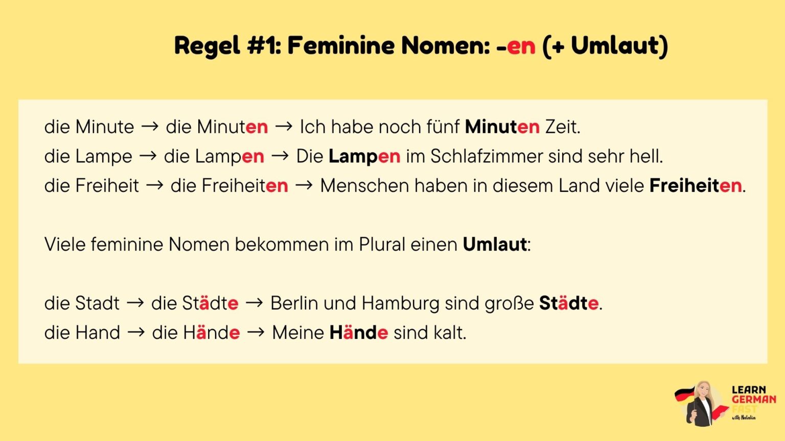 Plural im Deutschen: einfach erklärt - Learn German Fast