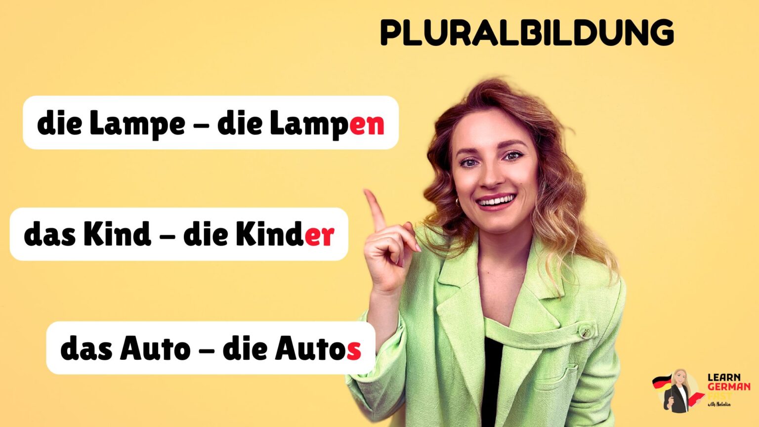 Plural im Deutschen: einfach erklärt - Learn German Fast