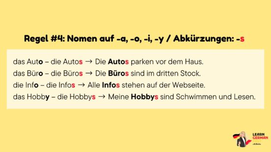 Plural im Deutschen: einfach erklärt - Learn German Fast