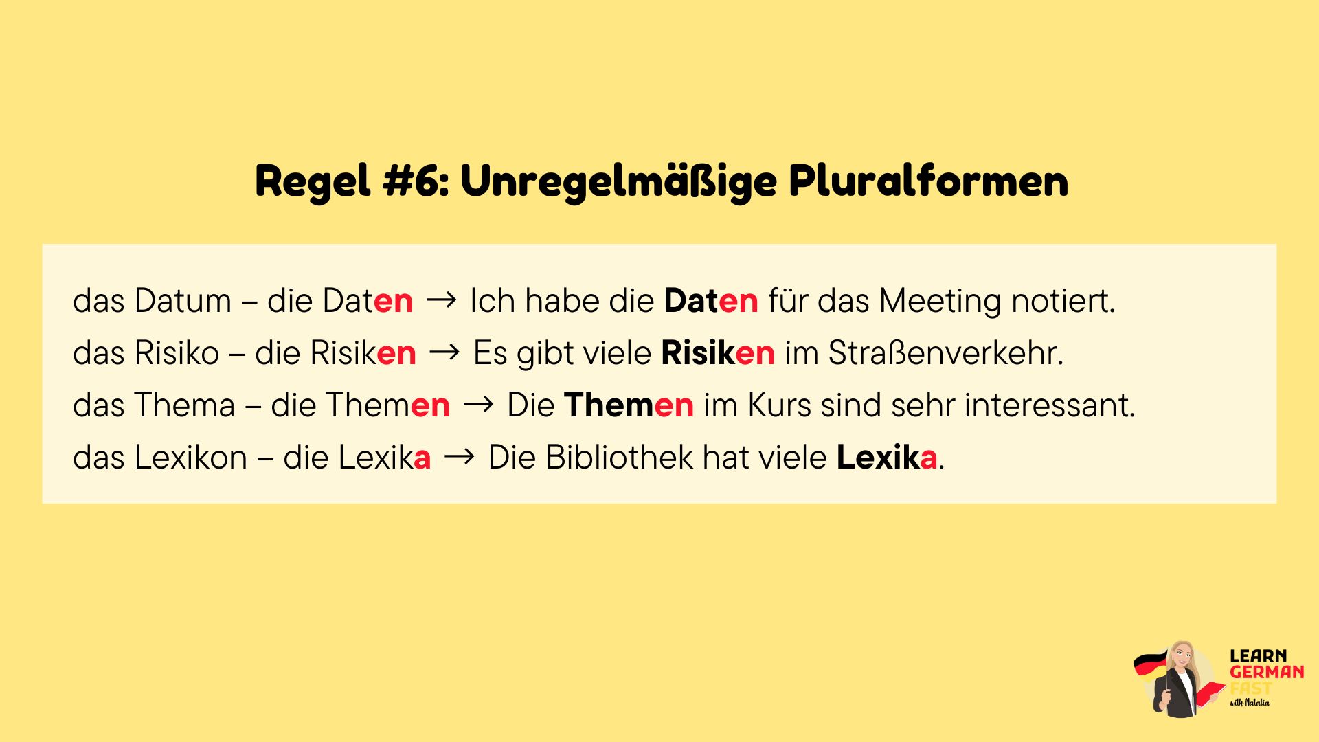 Plural im Deutschen: einfach erklärt - Learn German Fast